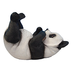 Atlantic Collectibles Adorable Bamboo Giant Panda Bear Decorative Wine Bottle Holder Rack Figurine