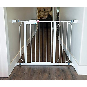 Wall Nanny Extender - 6 Inch Baby Gate Extension Guard (Made in USA) Extends Pressure Mounted Gates + Protects Walls + Stabilizes Gate - for Child, Pet & Dog Gates - Protector Works on Stairs - 4 Pack