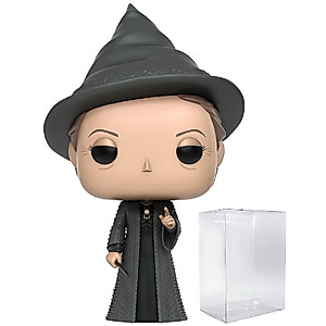 Funko Pop! Movies: Harry Potter - Professor Minerva McGonagall #37 Vinyl Figure (Bundled with Pop Box Protector Case)