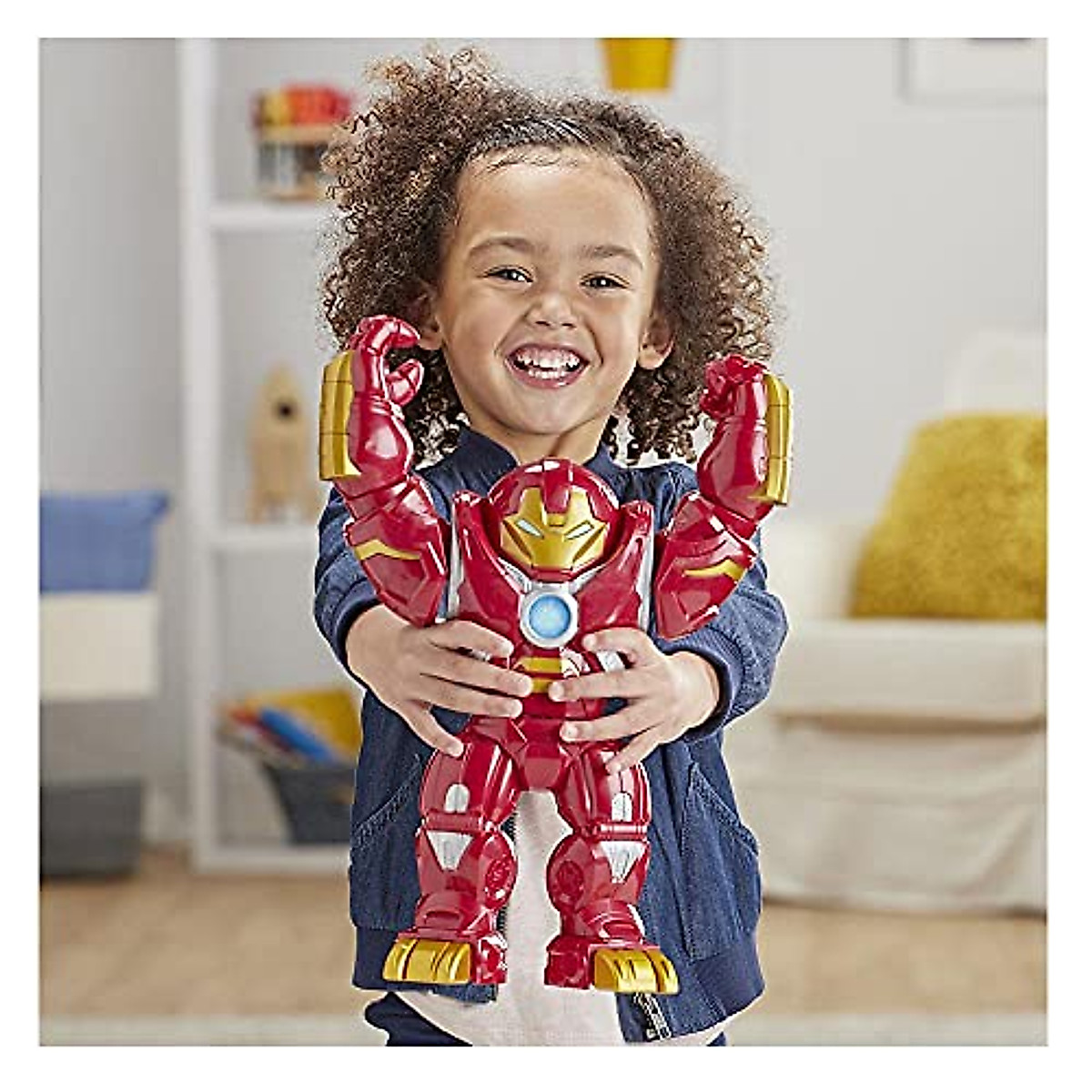 Playskool Heroes Mega Mighties Marvel Super Hero Adventures Hulkbuster, Collectible 12-Inch Action Figure
