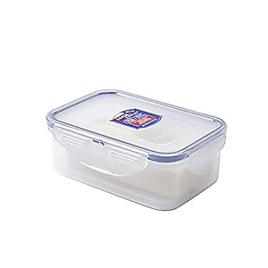 LocknLock Easy Essentials Rectangular Butter and Cheese Container Food Container, Small, 15.0 Ounce - Clear