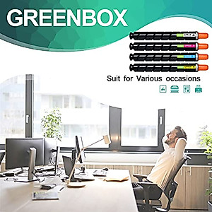 GREENBOX Remanufactured GPR36 High-Yield Toner Cartridge Replacement for Canon GPR-36 NPG-52 EXV34 for Advance C2020 C2225i C2030 C2220 C2225 C2230 C2025i Printer (23,000 Pages, KCMY, 4-Pack)
