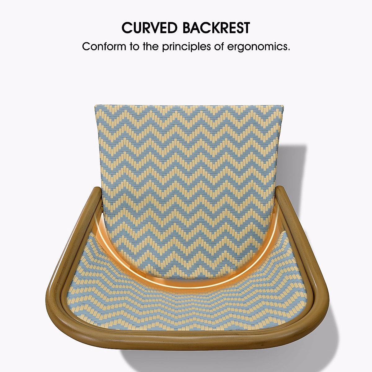 PURPLE LEAF French Bar Stool Set of 2 Outdoor Bar Patio Kitchen Counter Aluminum Frame Chair with Bamboo Print Finish Patio Bar Height Stool, Light Blue