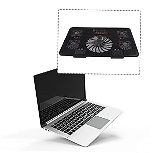 Abaodam Laptop Radiator Cooling Bracket Cooler Fan Laptop Gaming Laptop Cooler Laptop Fan Stand Laptop Cooling Fan Laptop External Fan Laptop Cooling pad air Fan Cooling Rack n5 Metal USB