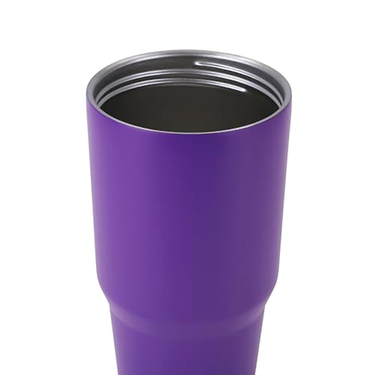 makerflo 30 oz Purple Powder Coated Tumbler Pack of 1 with Upgrad Handle Option, Includes a Sliding Splash & Leak Proof Lid, Ideal for Craft, Personalization (Laser Engraving, UV DTF, Epoxy, Vinyl)