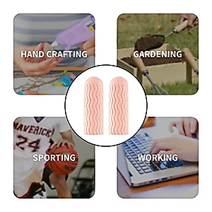 tifanso 12 PCS Finger Cots - Finger Protectors Gel Finger Gloves Covers Fingertip Sleeves Guards for Cracked Skin, Trigger Finger and More, Large Size