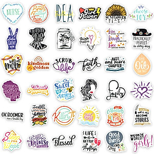 100 PCS Inspirational Quote Stickers,Motivational Stickers for Adults Teachers,Inspirational Stickers for Vision Board Journaling Scrapbooking,Positive Affirmation Stickers for Water Bottles