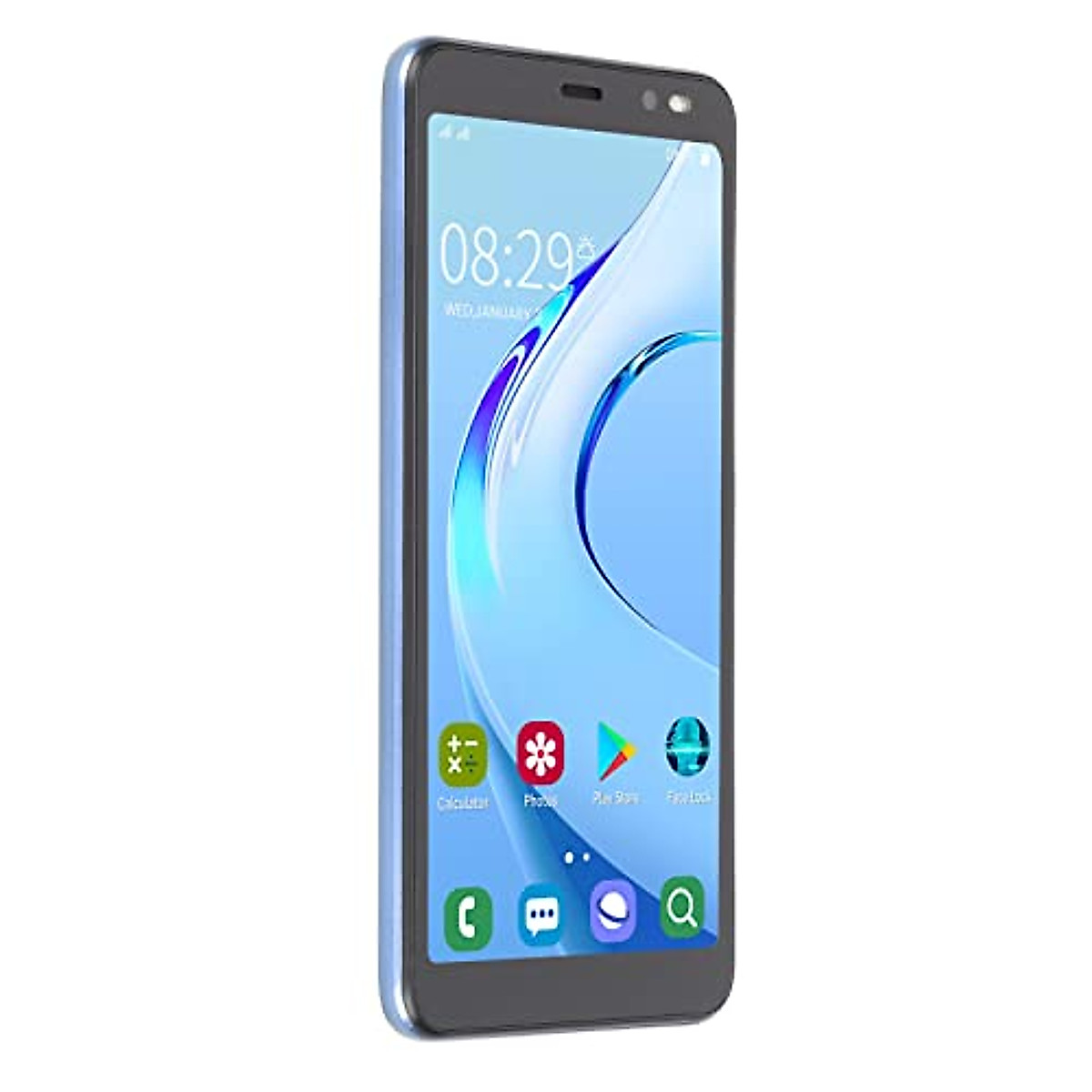 AMONIDA Rino4 Pro Phone, RAM 2GB ROM 32GB Unlocked Cell Phone Quad Core CPU Processor HD Full Screen for Work (Blue)
