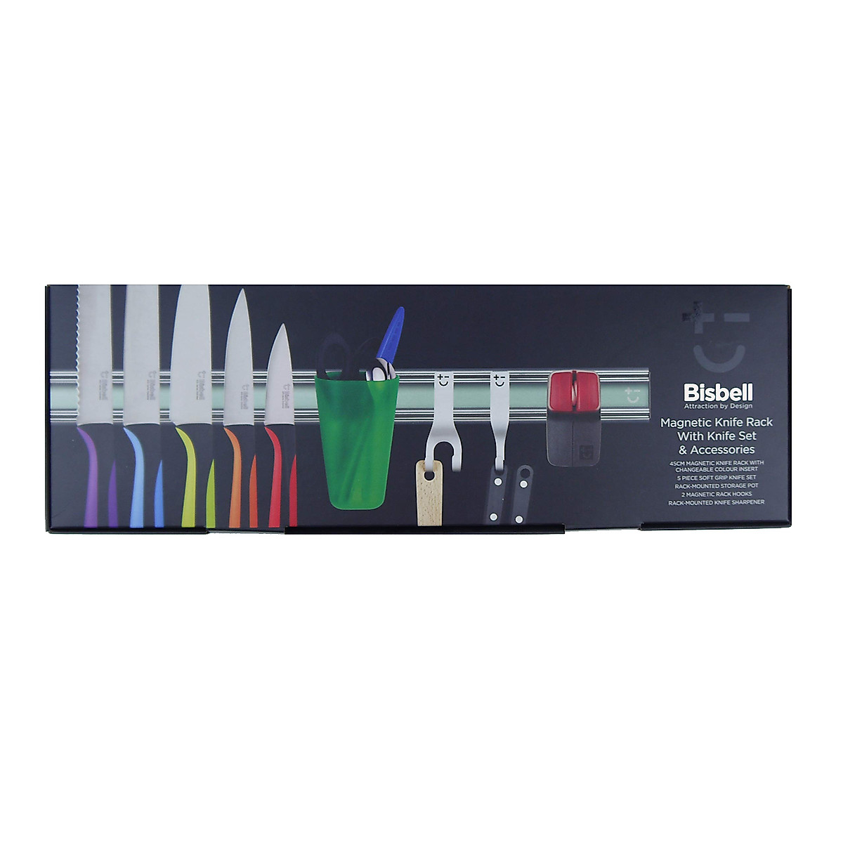 Bisbell BMKR32GP1-45 Knife Rack, Various, Multi Color