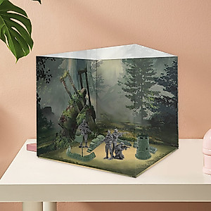 Colaxi 4pieces 1/12 Scale Backdrop Layout Storage Background for Action Figures