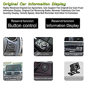 12.3 inch Car GPS Navigator Auto Stereo Blu-ray Touch Screen for BMW X5 X6 E70 E71 with iDrive System Retained CarPlay (Android 12 CIC System, Octa Core 6GB RAM 128GB ROM)