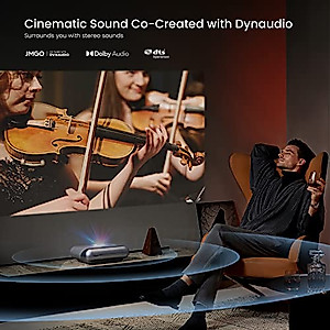 JMGO O1 Series of Ultra Short Throw Projectors and JMGO U2 Laser TV, Three Smart pojectors with Dynaudio Speakers, Auto Focus & Keystone Correction, Home Theater