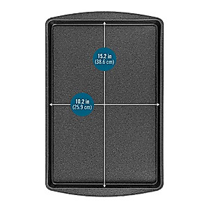 ProBake Set of Two Nonstick Cookie Pans, Dark Gray, PB281-AZ