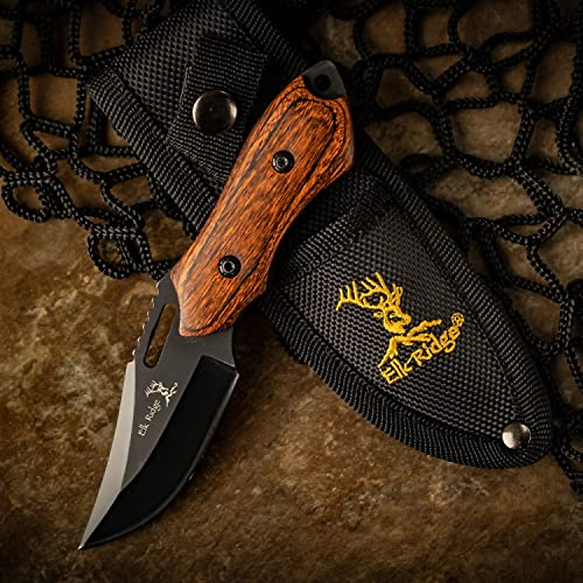 Blue Steel Personalized Laser Engraved ER-562WD FIXED BLADE KNIFE 6" OVERALL