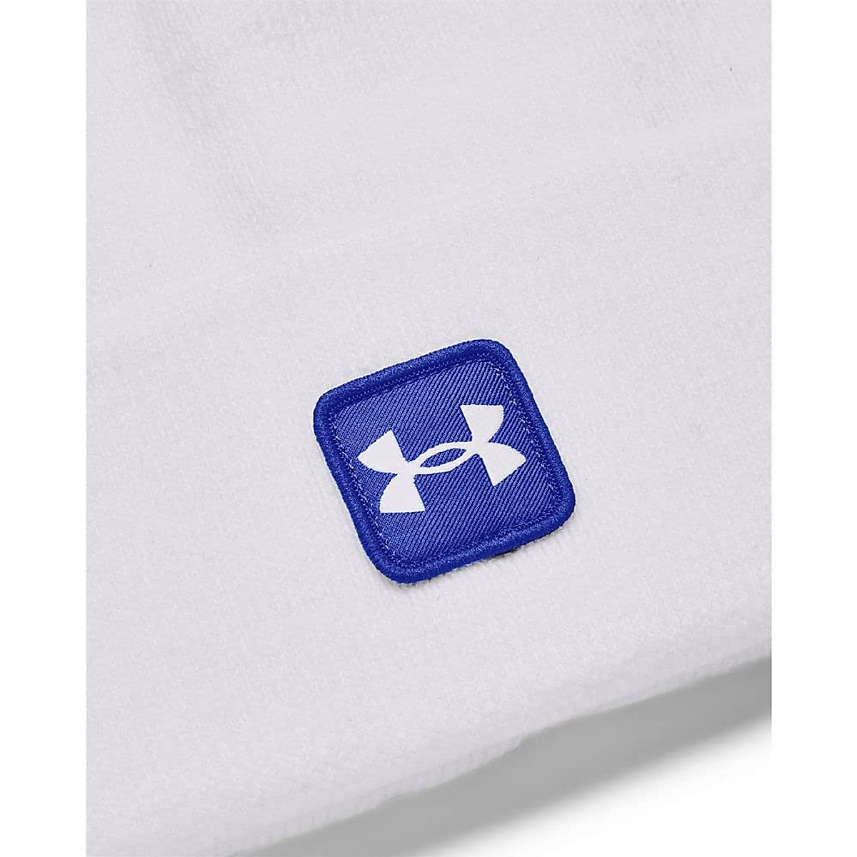 Under Armour Unisex Halftime Cuff Beanie , (100) White / Versa Blue / White , One Size Fits All