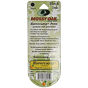 Havercamp Roller Pen Mossy Oak Camo Black Ink (2 pack)