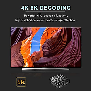 2023 Android TV Box 12.0, T95 MAX Android Box 4GB RAM 32GB ROM, 6K TV Box Allwinner H618 Support UHD 4K 6K 3D HDR 10+ Ethernet 100M 2.4/5GHz WiFi BT 4.0, Smart Media Player TV Box