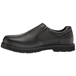 Dr. Scholl's Shoes Men's Winder II Work Shoe, Black Leather, 10.5 D(M) US