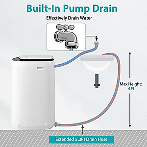 Giantex Portable Washing Machine, 7.7lbs Capacity All-in-One Washer Spinner Combo w/Drain Pump, 0.78 Cu.ft Laundry Washer w/ 10 Programs, 3 Water Level, LED Display, Compact for Apartment RV