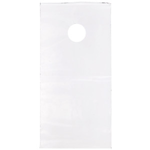 Uline 6" x 12" 1.5 mil Clear Doorknob Bags, 100 Pack, Literature Drop Bags (S-2176)