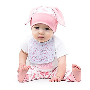 Hakochia Baby Bibs Organic Cotton Soft Absorbent Baby Bandana Drool Bibs With Adjustable Snaps for Girls Teething and Drooling 3-36 Months