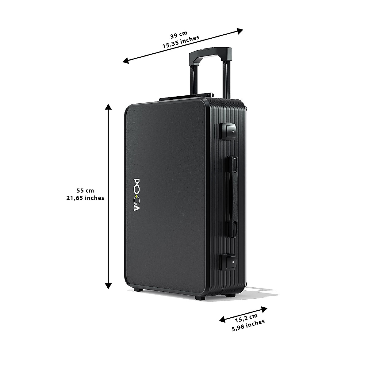 POGA PRO Premium Portable Console Travel Case incl. Trolley and 21,5'' ASUS Gaming Monitor for Xbox One X - Black