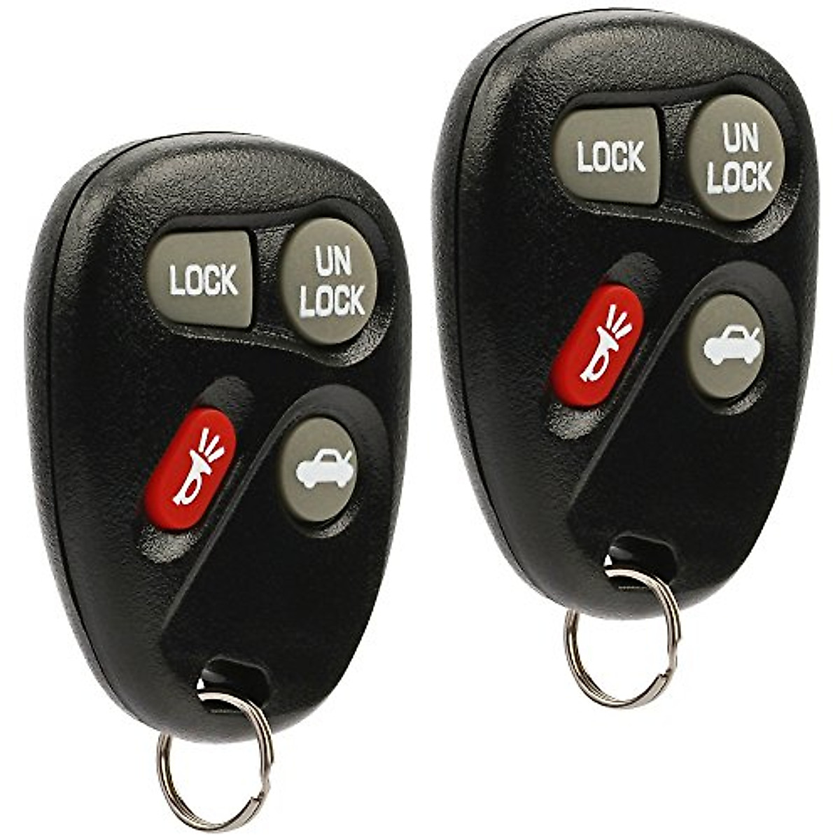 Car Key Fob Keyless Entry Remote fits Buick Lesabre Park Avenue/Chevy Impala Malibu Monte Carlo/Oldsmobile 88 98 Alrero Aurora/Pontiac Bonneville Grand AM (KOBUT1BT, 25678792), Set of 2