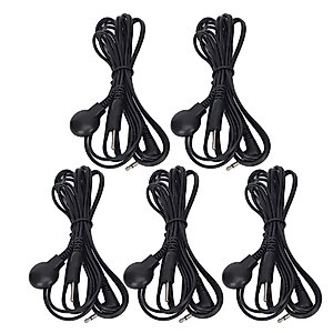 Kadimendium Electrode Wire, 2.5mm Plug TENS Wire Safe 5pcs for Therapeutic Machine for Men Women