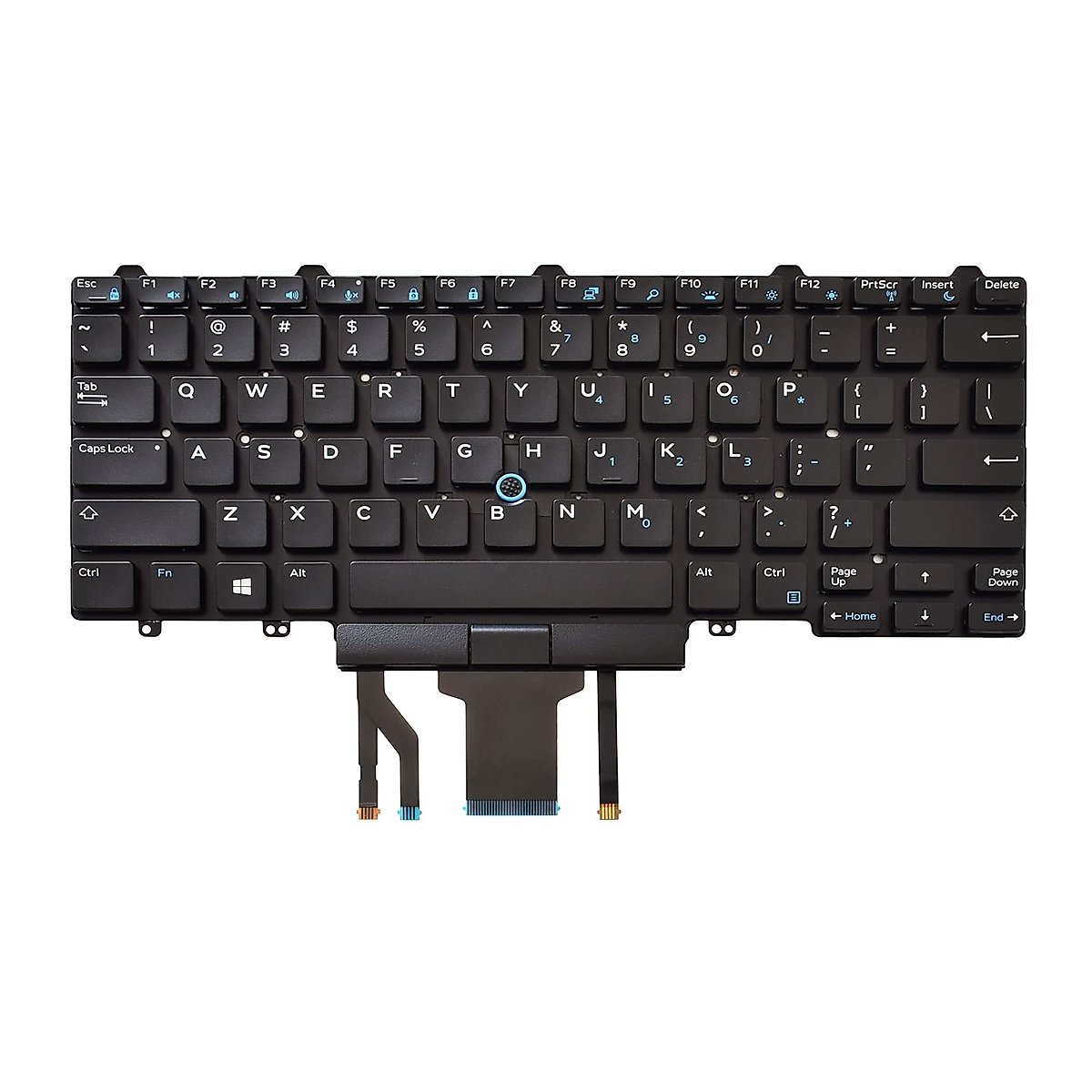 SUNMALL Backlit Keyboard Replacement Compatible with Dell Education（Latitude ） E5450 E5470 E5480 E7450 P40G E7470 E7480,Latitude 14 5480 5488 5490 5491 7480 7490 with Pointer US Layout