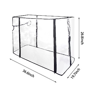 Wagon Rain Cover,Waterproof Push-Pull Wagon Rain Cover Canopy,Wagon Rain Wind Cover for Outdoor Garden Camping Picnic,Folding Wagon Stroller Trolley Cart Accessories,UV Resistant Lounge Wagon Cover