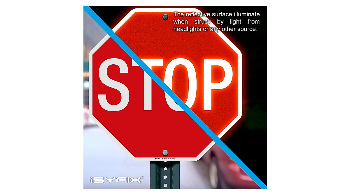 iSYFIX Stop Sign - Durable & Reflective Traffic Sign