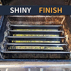 SHINESTAR 24.5-Inch Durable Flavorizer Bars Replacement for Weber Genesis 300 Series (Side- Control), Genesis E-310 E-330 Grill Parts, Stainless Steel, 5-Pack