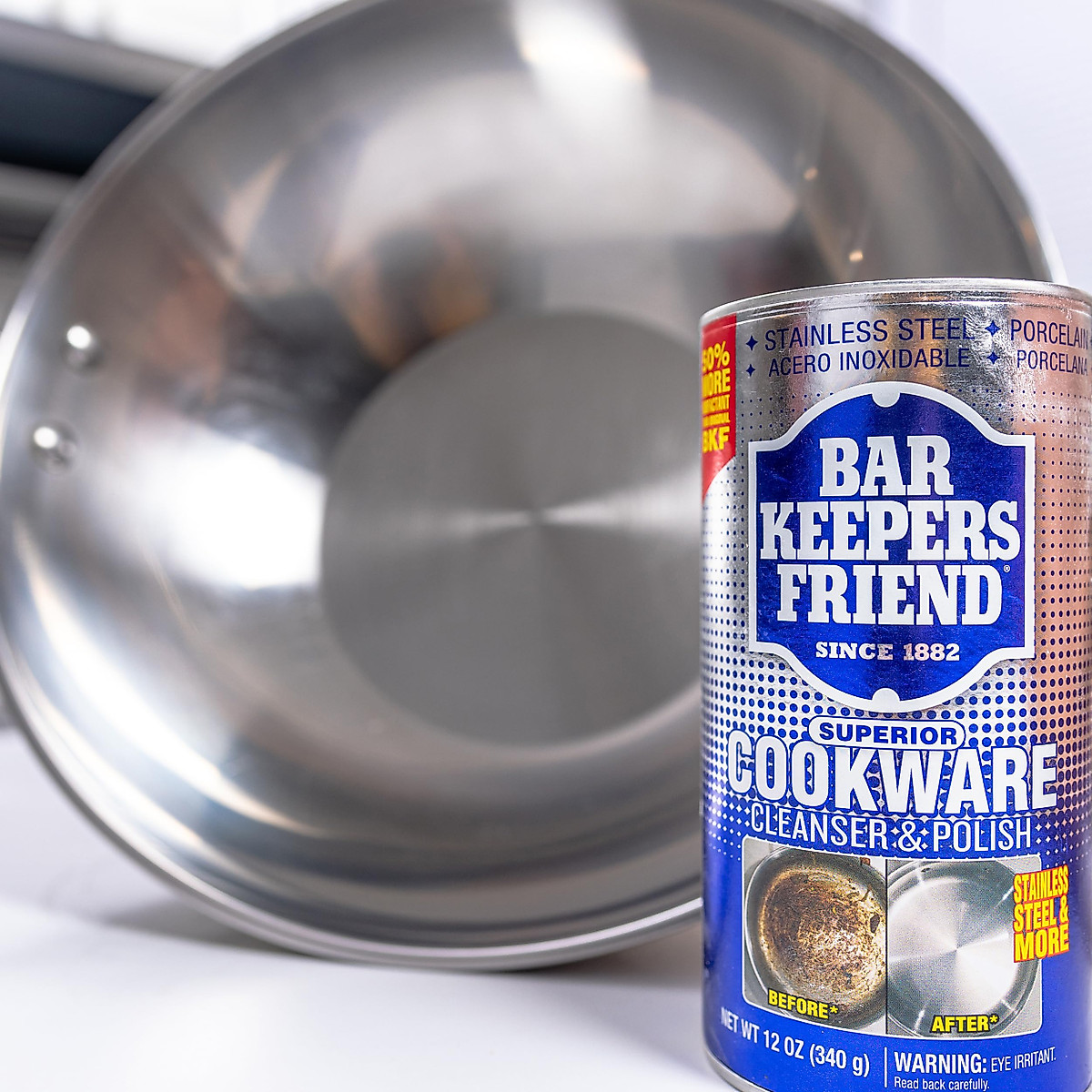 Bar Keepers Friend Cookware Cleanser & Polish - 12oz (2 Pack)