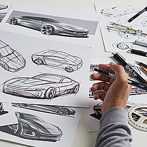 Vanli's 12 Pack Fine Tip Art Pens for Drawing. Waterproof Archival Fineliner Calligraphy Hand Lettering Pens. Microline Bible Journaling Pens, 12 Pack