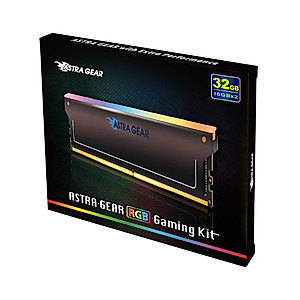 Astra Gear DDR4 32GB(16GBx2) 4000Mhz RGB Gaming Desktop Ram U-DIMM Ultra Smooth RGB Lighting (AHL18E6SCAG8JAG40K)