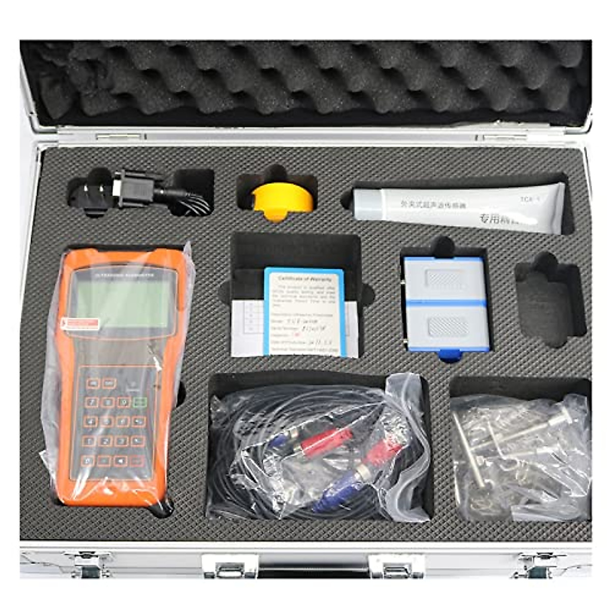 Ultrasonic Flow Meter TUF-2000H Digital Ultrasonic Flowmeter Flow Meter with Standard Transducer TM-1 Measuring Range DN50-700mm Sensor Transducer Accessories