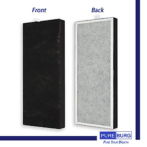 PUREBURG Replacement HEPA Filter Set 2+4 Compatible with LivePure LP-HF250 LP-PF600 Fits LivePure LP250TH/LP260TH Sierra Seriesl/Digital Tall Tower air purifier