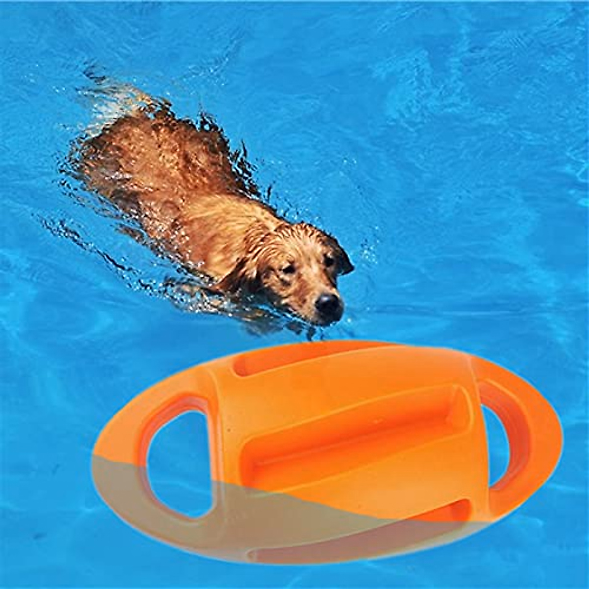 chenmgen Chewing Toys Interactive Training Dog Toy Toy Dog Dog Vocal Toys Bite Pub Blowing Rubber Toy Rugby Toy Roop,Orange