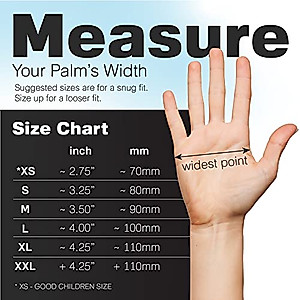 Latex Free Disposable Black Gloves Large | 4.5 Mil Black Nitrile Gloves | 100 Count Non Latex Gloves, Powder Free | Food Grade & Safe | Medical, Lab, Kitchen, Mechanic, Cleaning, & Tattoo Gloves