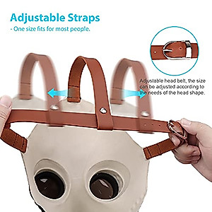 Starhig Halloween Plague Doctor Mask,Steampunk Bird Plague Doctor mask Long Nose Beak Cosplay Halloween Party