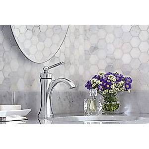 Moen Wynford Chrome One-Handle High Arc Bathroom Faucet, 4500