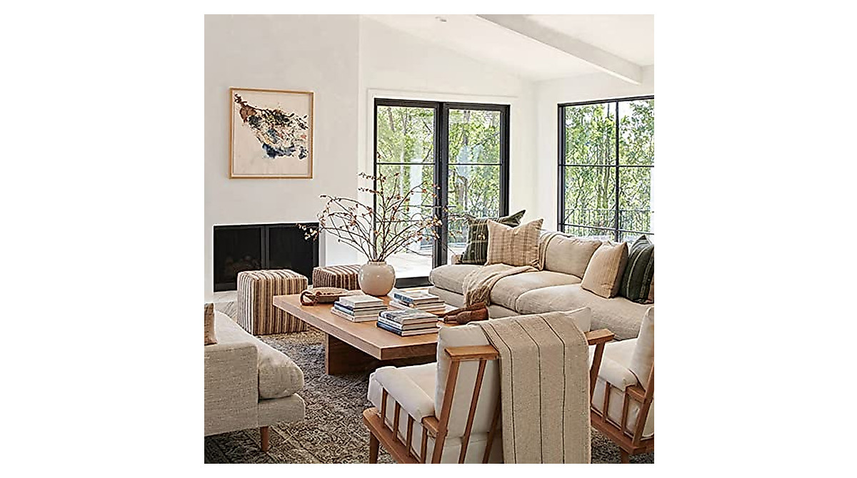 LITFAD Nordic Style Solid Wood Coffee Table - Elegant & Modern