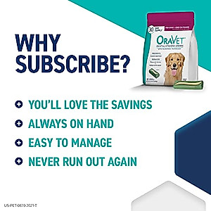 Merial Oravet Dental Hygiene Chew For Large Dogs (50 Lbs And Over), Dental Treats For Dogs, 30 Count