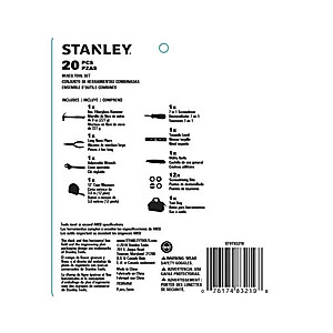 STANLEY 20PC MIXED TOOL SET