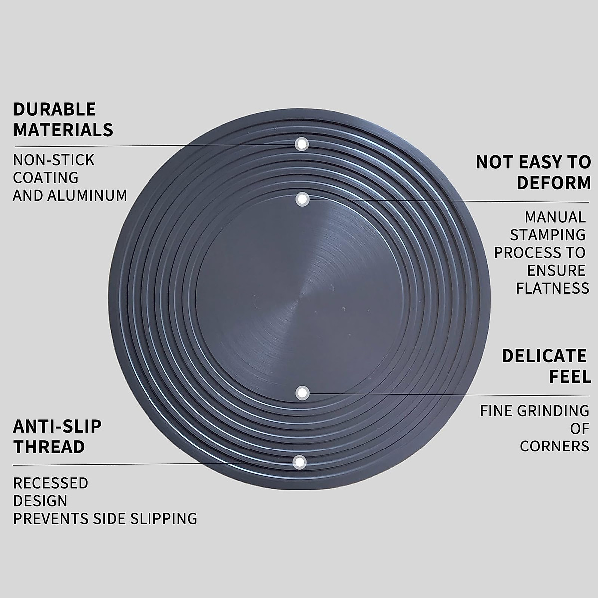 Heat Diffuser for Gas Stove, 11 Inch Aluminum Non-Stick Coating Gas Stove Diffuser, Simmer Plate for Gas Stove, Provides Uniform Distribution of Heat, Great for Simmering and Slow Cooking