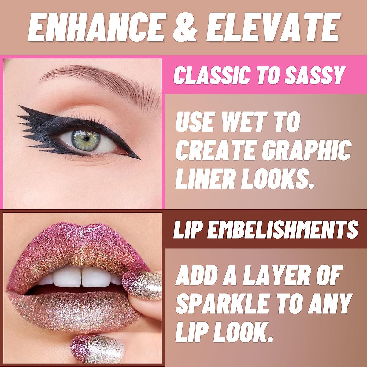 POP Beauty Lightshow Palette Basic | Eyeshadow Palette, 12 Shades, Multi-Textured, Richly-Pigmented, Complementary Shades, Eye Colour, Matte, Metallic, Satin, Glitter, Unapologetic Colour