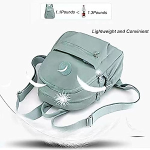 1pc Fashion Casual Backpack Small Size Travel Backpack Solid Aqua Blue for Women