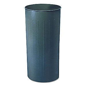 Safco Products 9610CH Round Wastebasket, 80-Quart, (Qty. 3), Charcoal