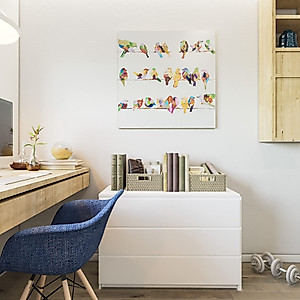 Yosemite Home Decor ARTACC0148 Birds on a Wire II Acrylic Painting, 36-Inch