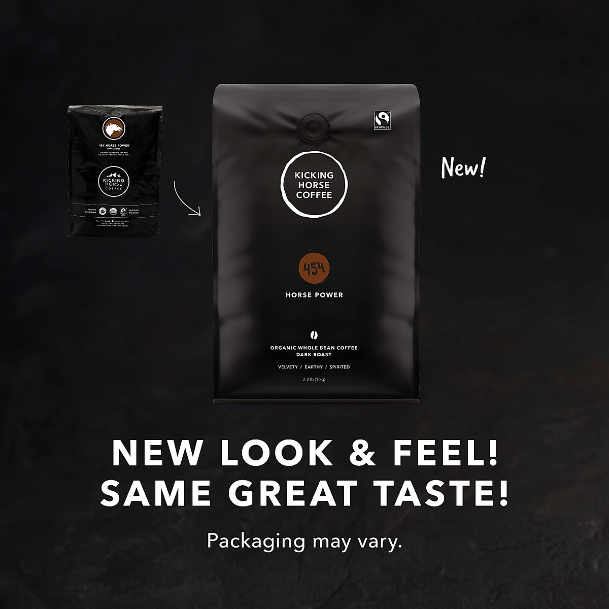 Kicking Horse Coffee, 454 Horse Power, Dark Roast, Whole Bean, 2.2 lb